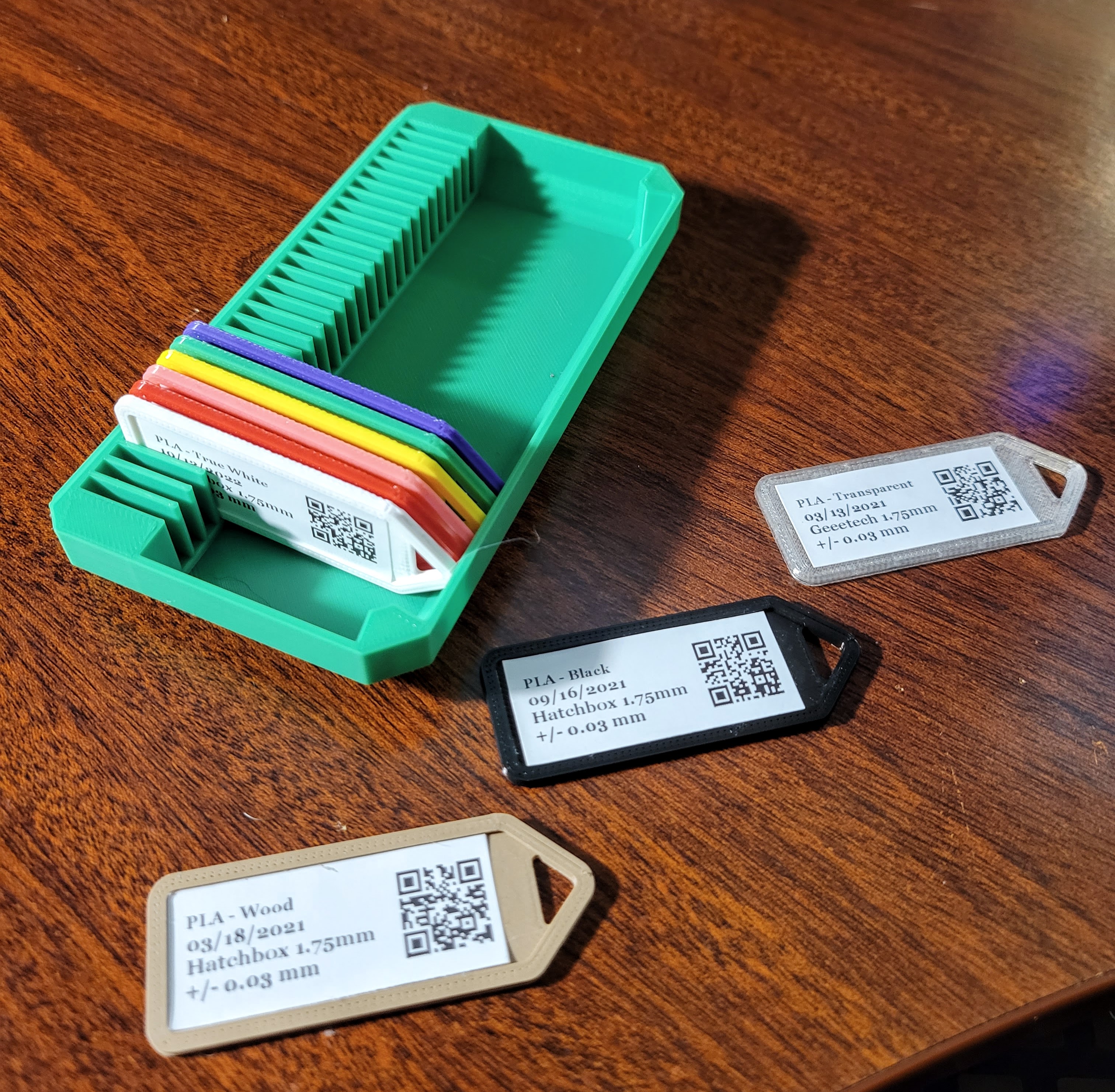 3D Printing Sample Material Swatches and Storage Box with Labels – Adam ...